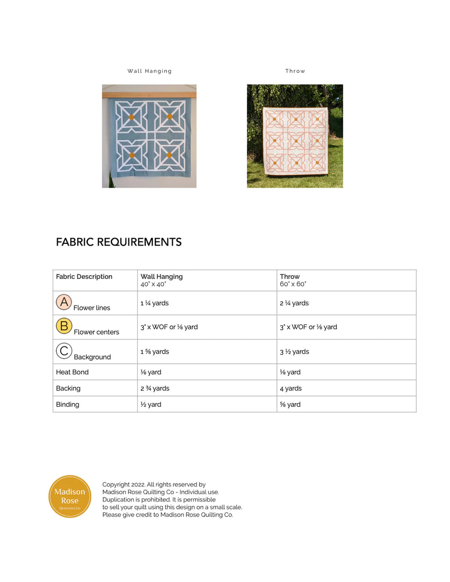 Emily Quilt Kit – Piece Fabric Co.