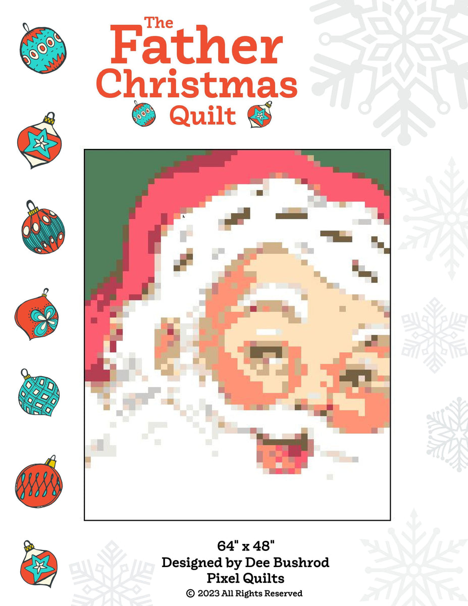 Father Christmas Quilt Kit – Piece Fabric Co.