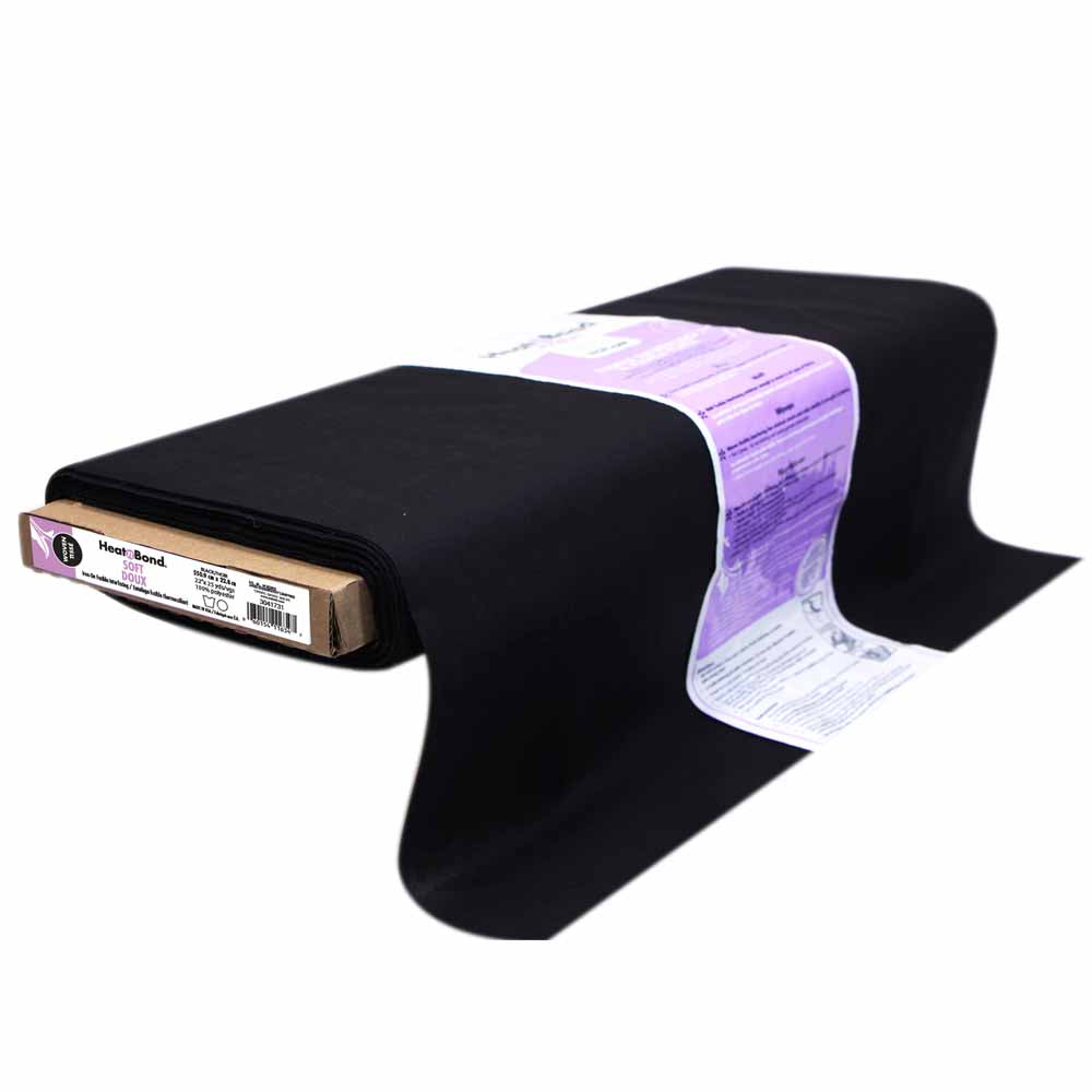 Heat'n'Bond Woven Soft Iron-On Fusible Interfacing, Black – Piece ...