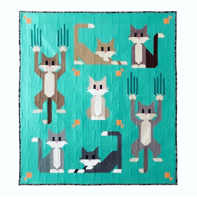 Cat Scratch QUILT KIT – Piece Fabric Co.